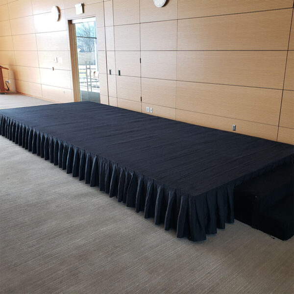 Black Stage Carpeting | All Out Event Rental