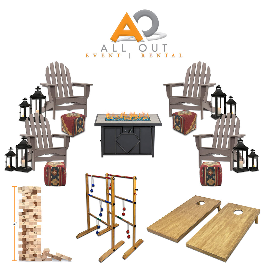 Summer Game Night Package | All Out Event Rental