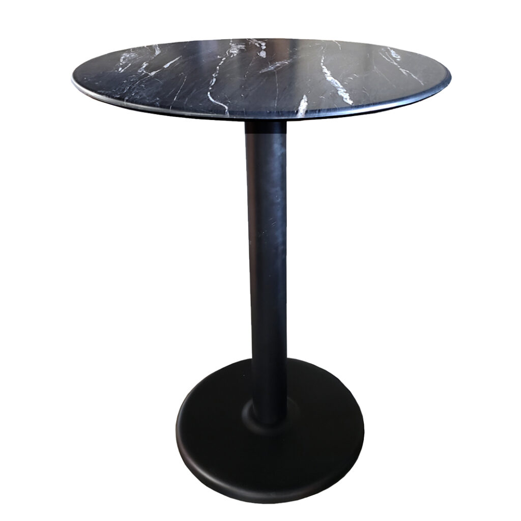 Ebony Marble Highboy Table - All Out Event Rental