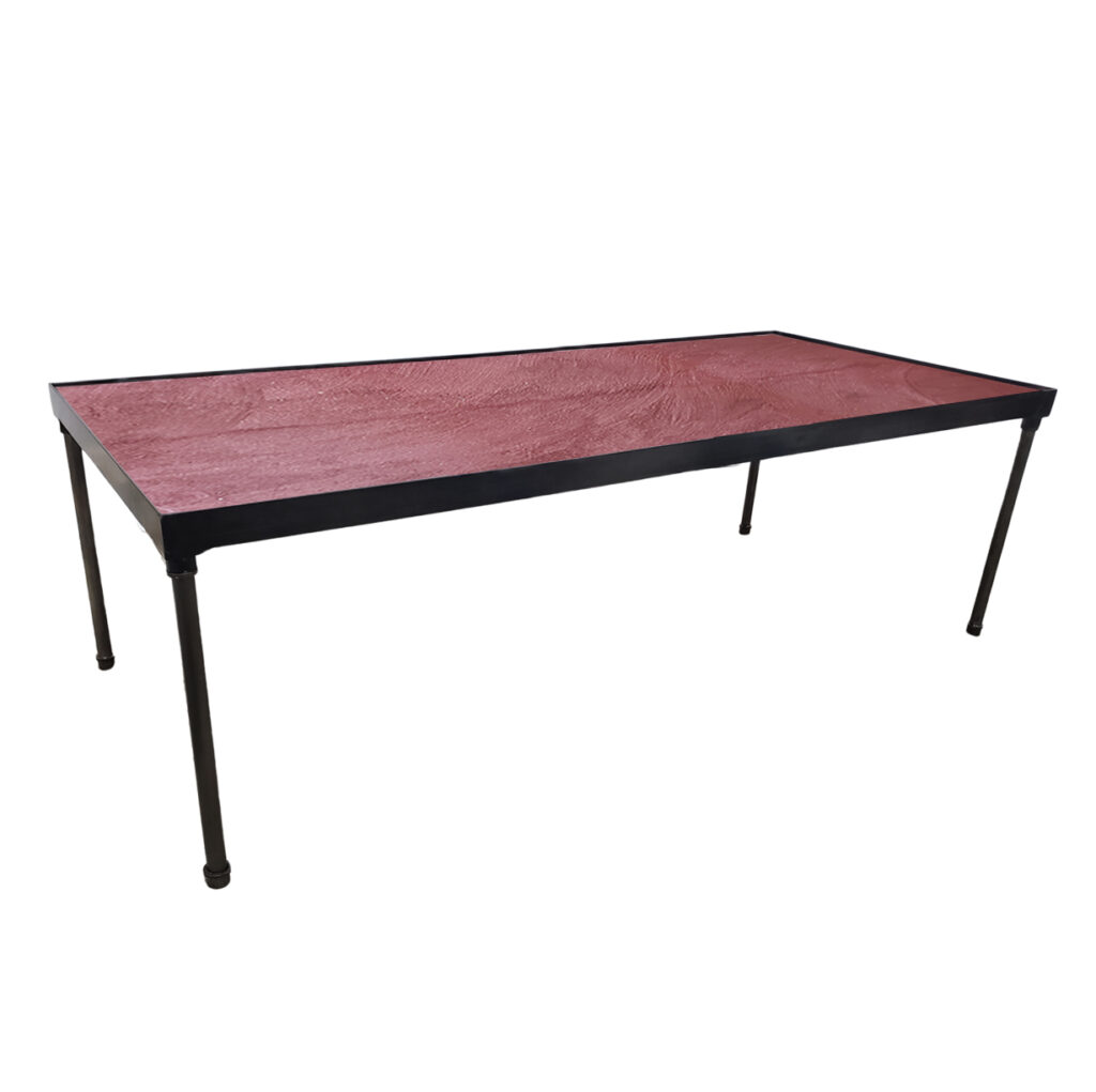 Edison Black Cherry Table 8' - All Out Event Rental