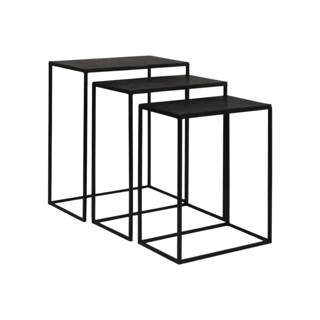 Black Iron Nesting Table | All Out Event Rental