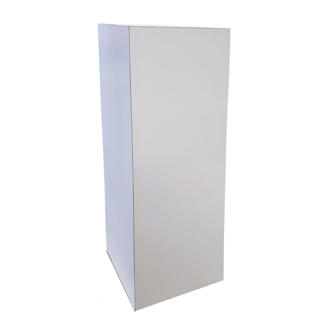 White Display Pillar 3’x12″x12″ - All Out Event Rental